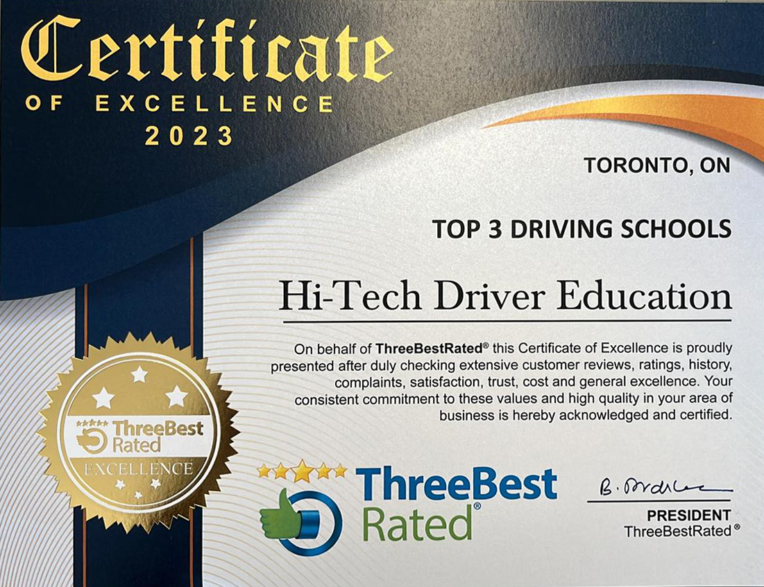 Hi-Tech Driver Education: The Best Toronto Driving School (416) 398-6506